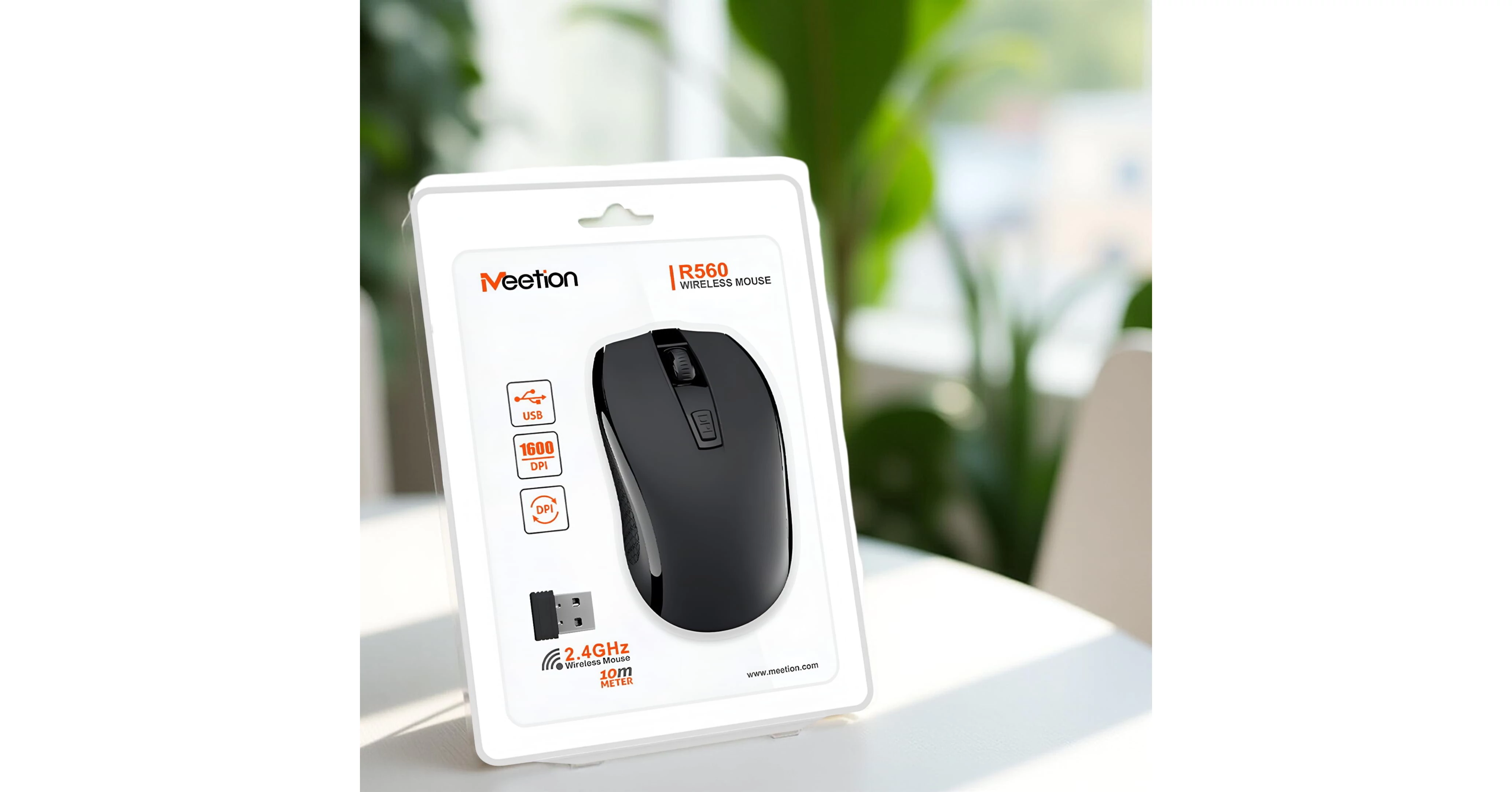 Meetion R560 vezeték nélküli egér Fekete | NaniPC