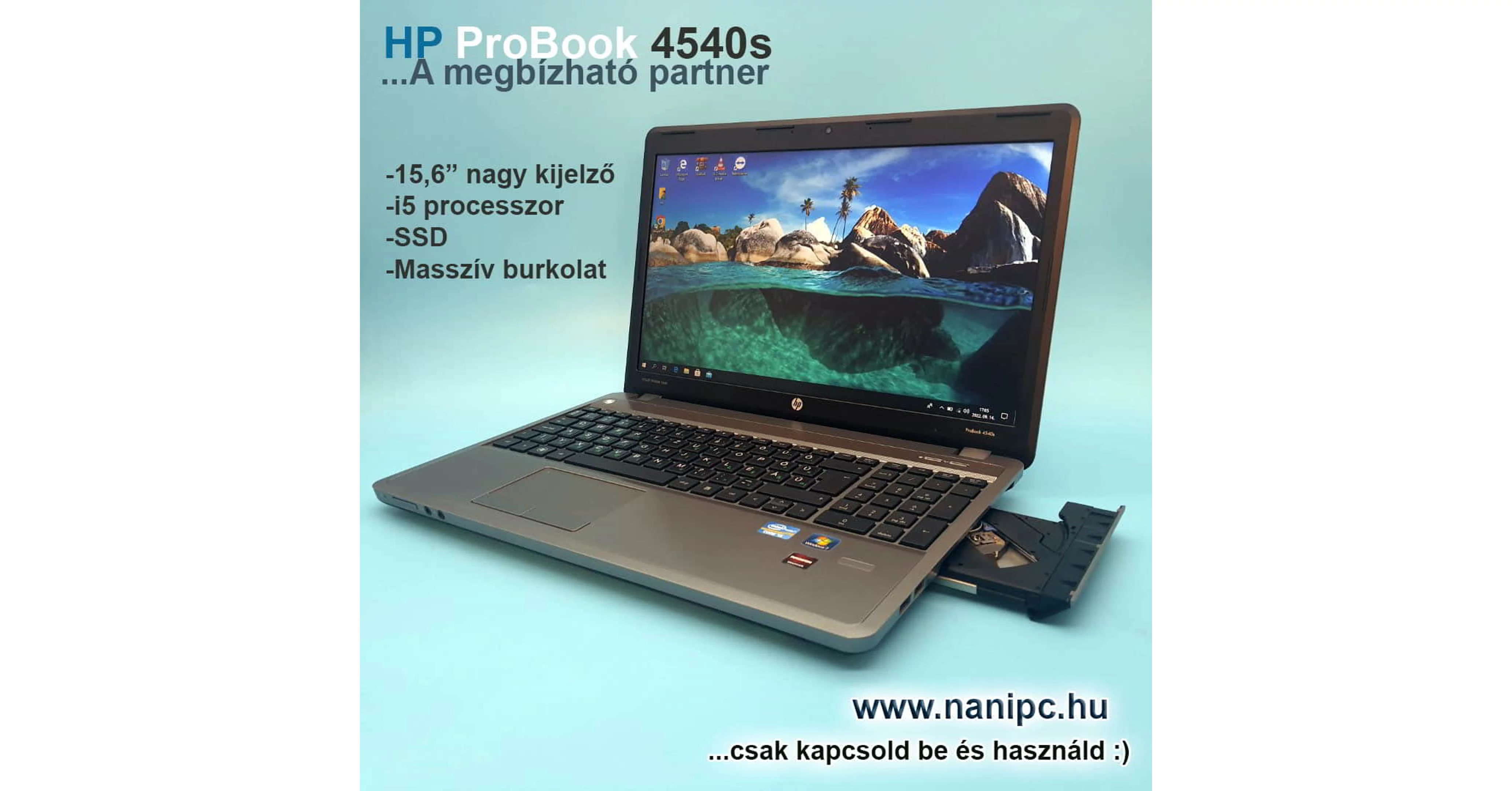 HP ProBook 4540s i5 (8/120) | 15.6 Laptop Radeon VGA | NaniPC
